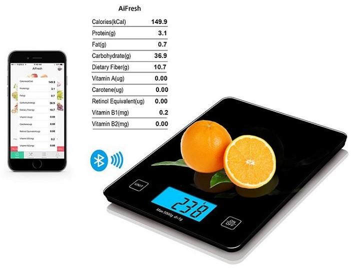 2Kg Smart Kitchen Scale(Black)- 0.01 accuracy